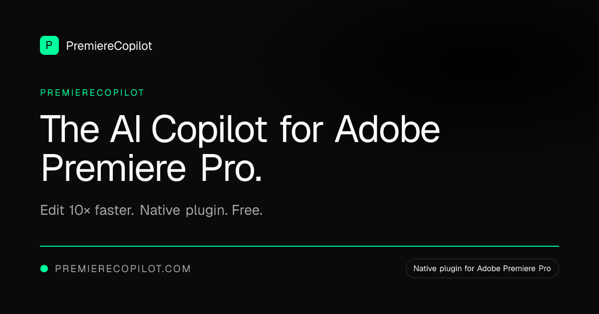 Best AI Plugins for Premiere Pro 2026 | PremiereCopilot